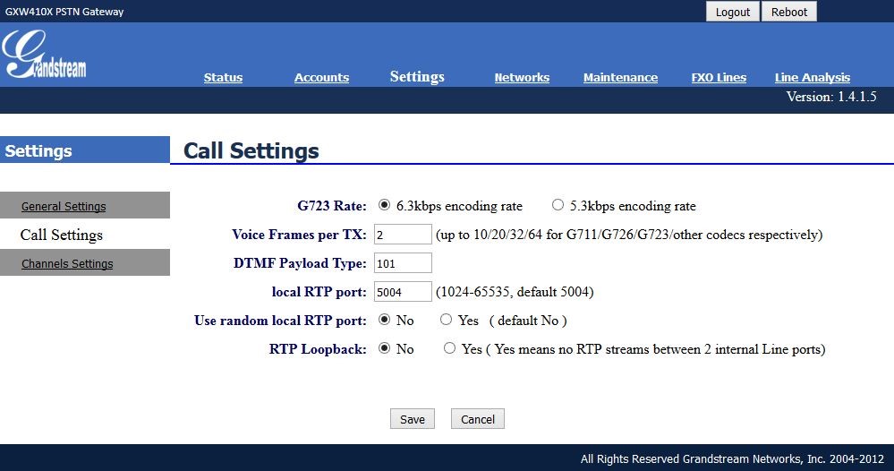 ارتباط گیت وی GRANDSTREAM FXO با GRANDSTREAM FXS